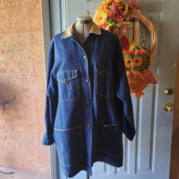 Avon | Jackets & Coats | Vintage Avon Fashions Khaki Collar Womens Blue ...